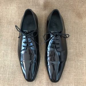 Versace | Shoes | Versace Collection Mens Lace Patent Leather Dress ...